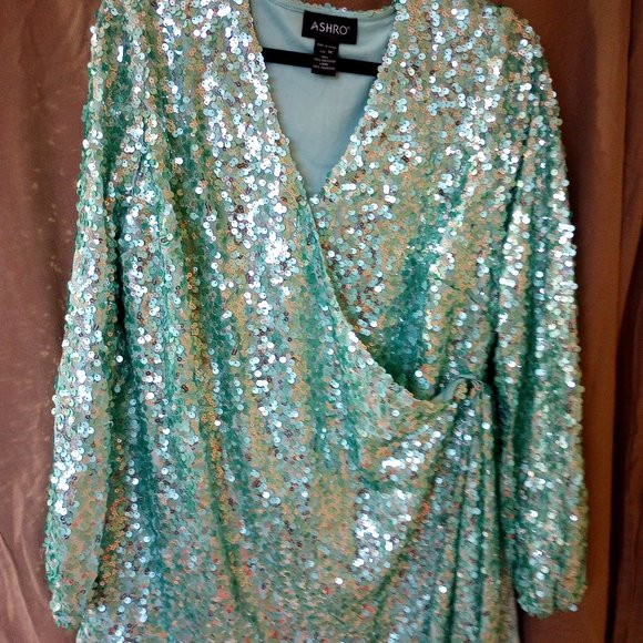 Ashro | Pants & Jumpsuits | Sequins Piece Party Pants Suit | Poshmark